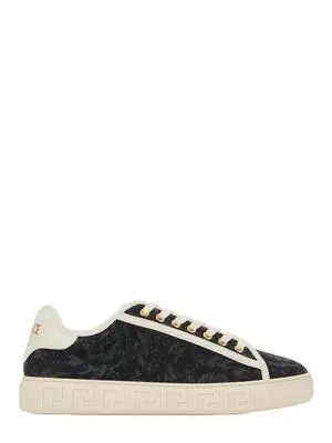 Versace Lace Up Sneakers - Multicolor