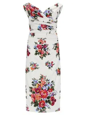 Dolce & Gabbana Printed Viscose Blend Dress - Multicolor