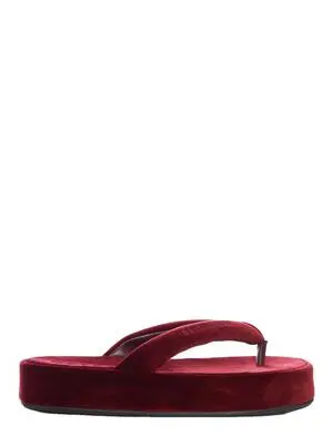 Balenciaga Platform Thong Sandals - Red
