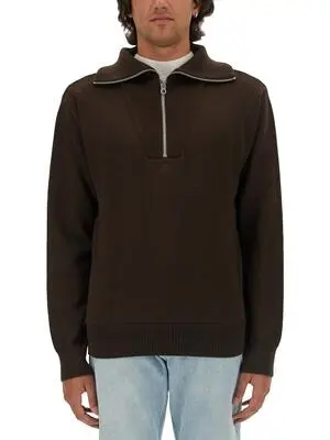 COURREGES Knitted Polo - Brown