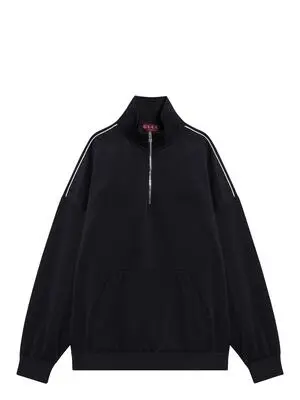 Gucci Navy Sweatshirt In Technical Jersey - Blue