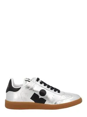 Isabel Marant Étoile Kaycee Leather Sneakers - Silver