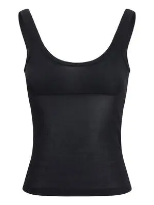 Max Mara Biada Wide Neckline Knit Top - Black