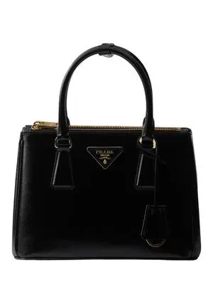 Prada Small Galleria Saffiano Leather Bag - Black