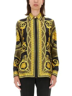 Versace La Coupe Des Dieux Silk Shirt - Multicolor