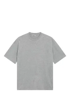 Auralee Grey Cotton Crew-neck T-shirt - Gray