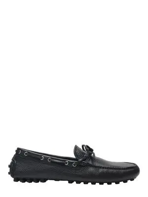 Prada PRADA Leather Loafers With Strap Black