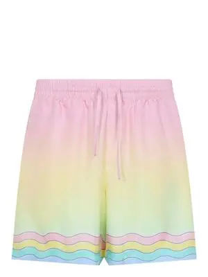 Casablanca For The Love Of Dance" Silk Shorts - Multicolor