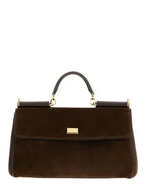 Dolce & Gabbana Suede Top Handle Bag - Multicolor