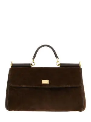 Dolce & Gabbana Suede Top Handle Bag - Multicolor
