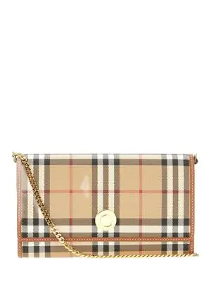 Burberry Crossbody Bag With Chain Strap - Multicolor