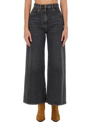 Etro Baggy Jacquard Jeans - Gray