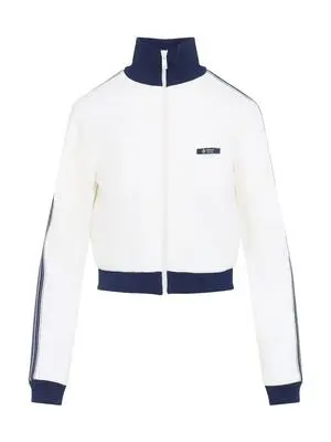 Prada Logo Zip-up Jacket - White
