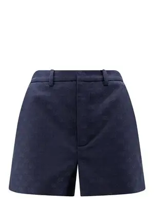 Gucci Gg Cotton Blend Shorts - Multicolor