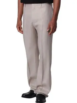 Tagliatore Tailored Linen Trousers - Cream