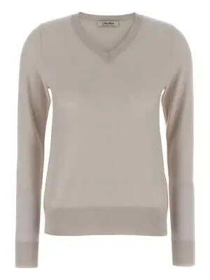 MAX MARA S MAX MARA 'Idoneo' V-Neck Wool Sweater