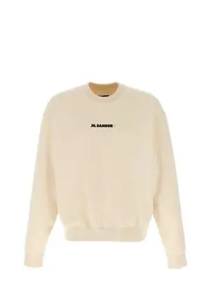 JIL SANDER Logo Print Sweatshirt - Cream