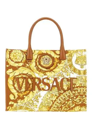 Versace Tote Bag With Medusa Emblem - Multicolor