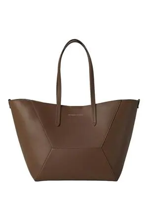 Brunello Cucinelli Duo Hammered Leather Tote - Multicolor