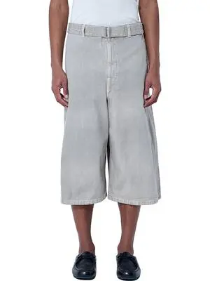 LEMAIRE Lemiare Wide-leg Denim Culottes - Cream