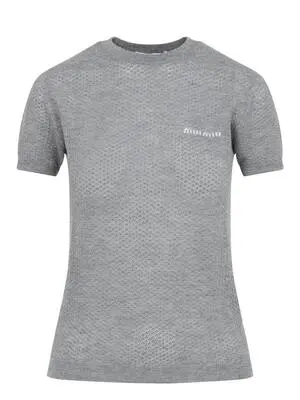 Miu Miu Cashmere T-shirt - Gray