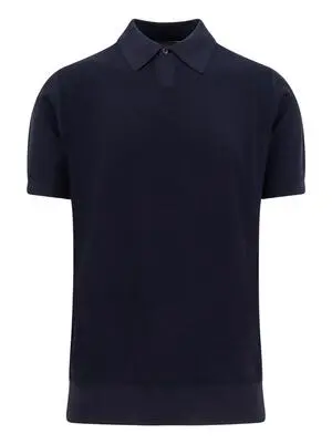 BOSS Virgin Wool Polo Shirt - Blue