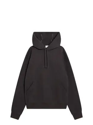 Saint Laurent Cotton Hoodie With Logo Embroidery - Gray