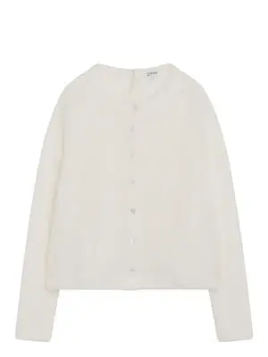 Loewe Mohair-blend Cardigan - Silver