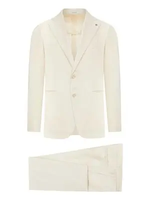 Tagliatore Vesuvio Single-breasted Linen Suit - Multicolor