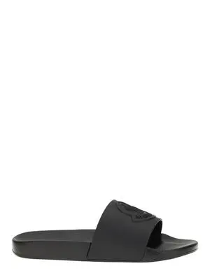 Moncler Basile Rubber Slippers - Black