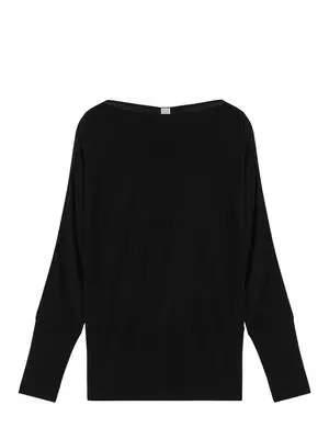 TOTEME Viscose Jersey Top - Black