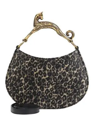 LANVIN Cat Handle Hobo Bag - Black
