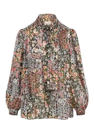 Valentino Garavani Silk Floral Print Shirt - Multicolor