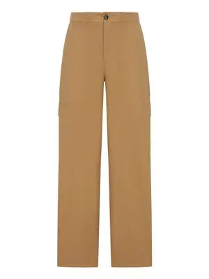 Loewe Cargo Trousers In Beige - Cream
