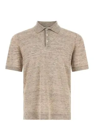BRUNELLO CUCINELLI Brunello Cucinelli Men Linen Cotton Polo Shirt