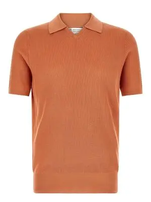 Brunello Cucinelli English Coast Polo Shirt - Orange