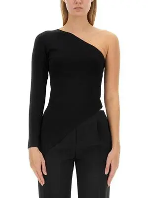 Alexander Wang Asymmetrical One-shoulder Top - Black