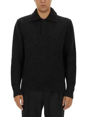 Dolce & Gabbana Wool Polo - Black
