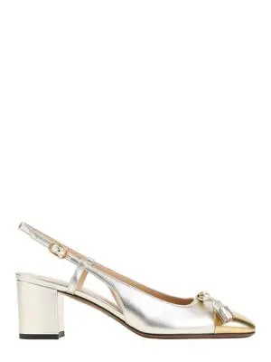 VALENTINO Valentino Garavani Platinum Sheep Skin Slingback Pumps