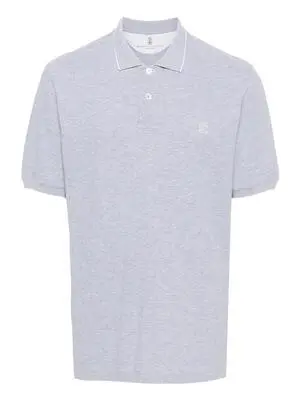 Brunello Cucinelli Grey Polo Shirts - Gray