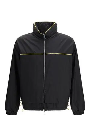 Fendi Ff Jacquard Zipped Reversible Windbreaker - Black