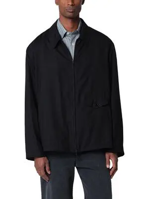 Our Legacy Evolved Jacket In Merino Wool Voile - Black