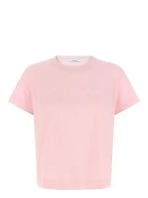 Givenchy Logo Stamp Cotton T-shirt - Pink