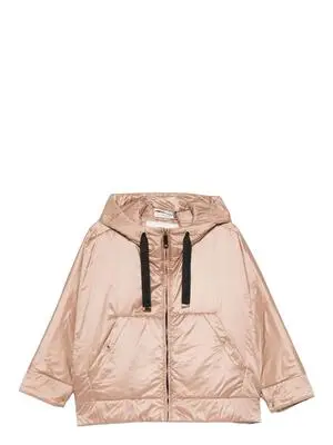 Max Mara MAX MARA THE CUBE Short Down Jacket With Drawstring Hood Multicolor