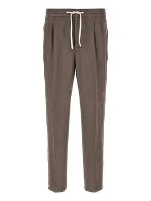 BRUNELLO CUCINELLI BRUNELLO CUCINELLI Garment-Dyed Linen Gabardine Trousers