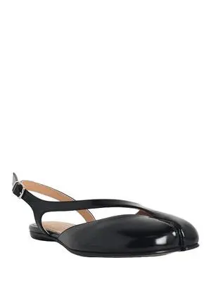 MAISON MARGIELA Tabi Leather Slingbacks - Black