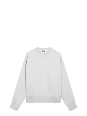GOLDEN GOOSE Star Cropped Cotton Hoodie - Gray