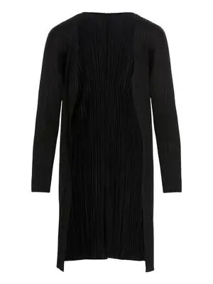 ISSEY MIYAKE PLEATS PLEASE ISSEY MIYAKE Black Pleated Cardigan