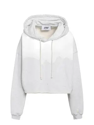 GOLDEN GOOSE Star Sweatshirt With Crystal Embroidery - Gray