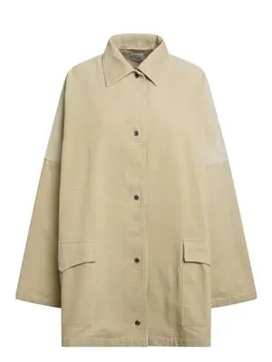 TOTEME Beige Corduroy Overshirt Jacket - Cream